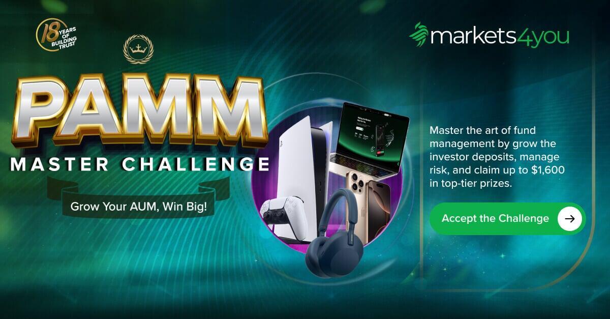 PAMM Master Challenge - Win MacBook Air M4 & More | Markets4you